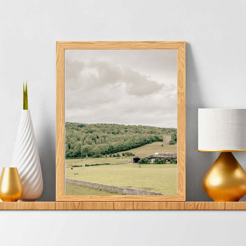 Vintage Rural Landscape Printable Wall Art - Country Landscape Digital ...