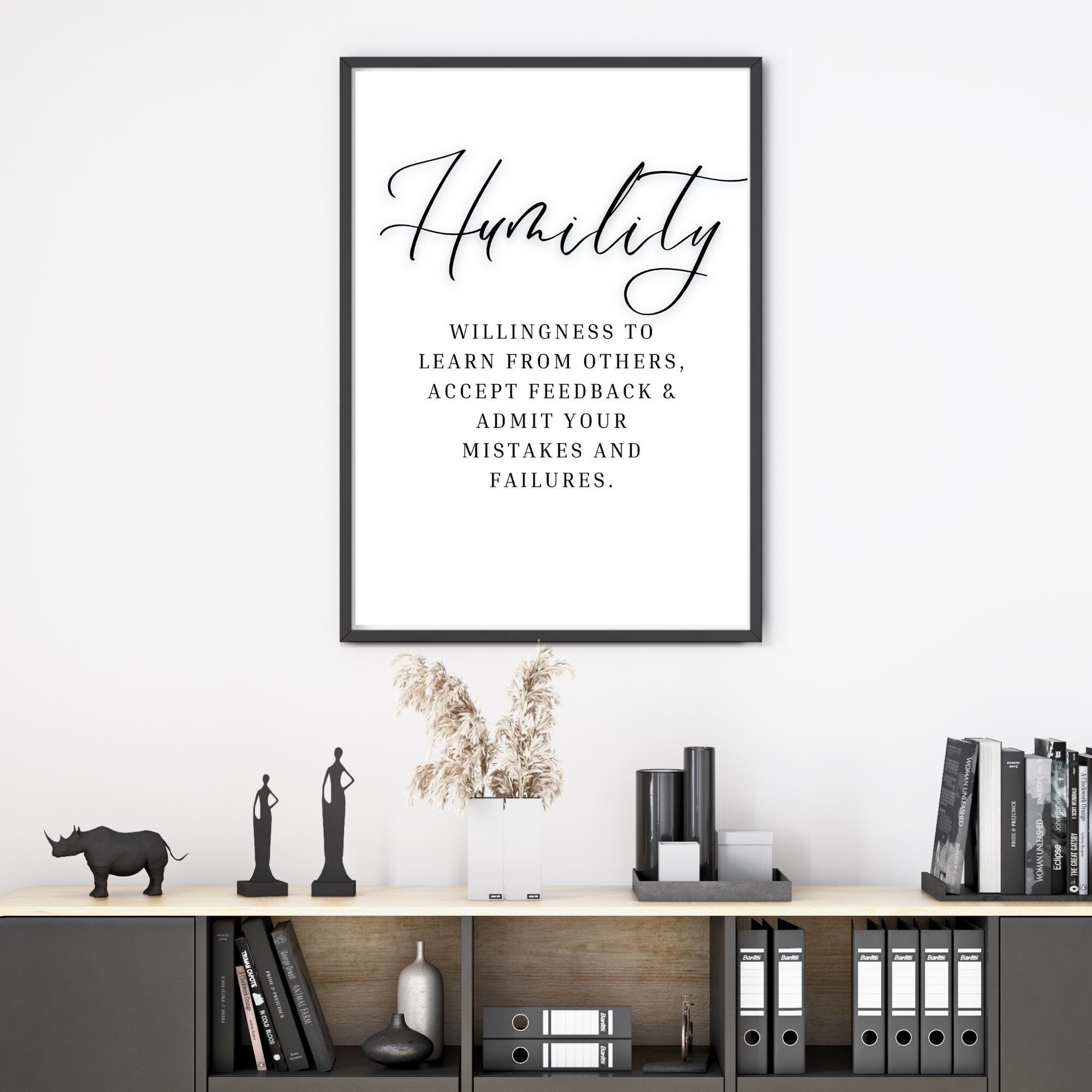 Humility Definition Printable Wall Art, Home and Office Decor ...