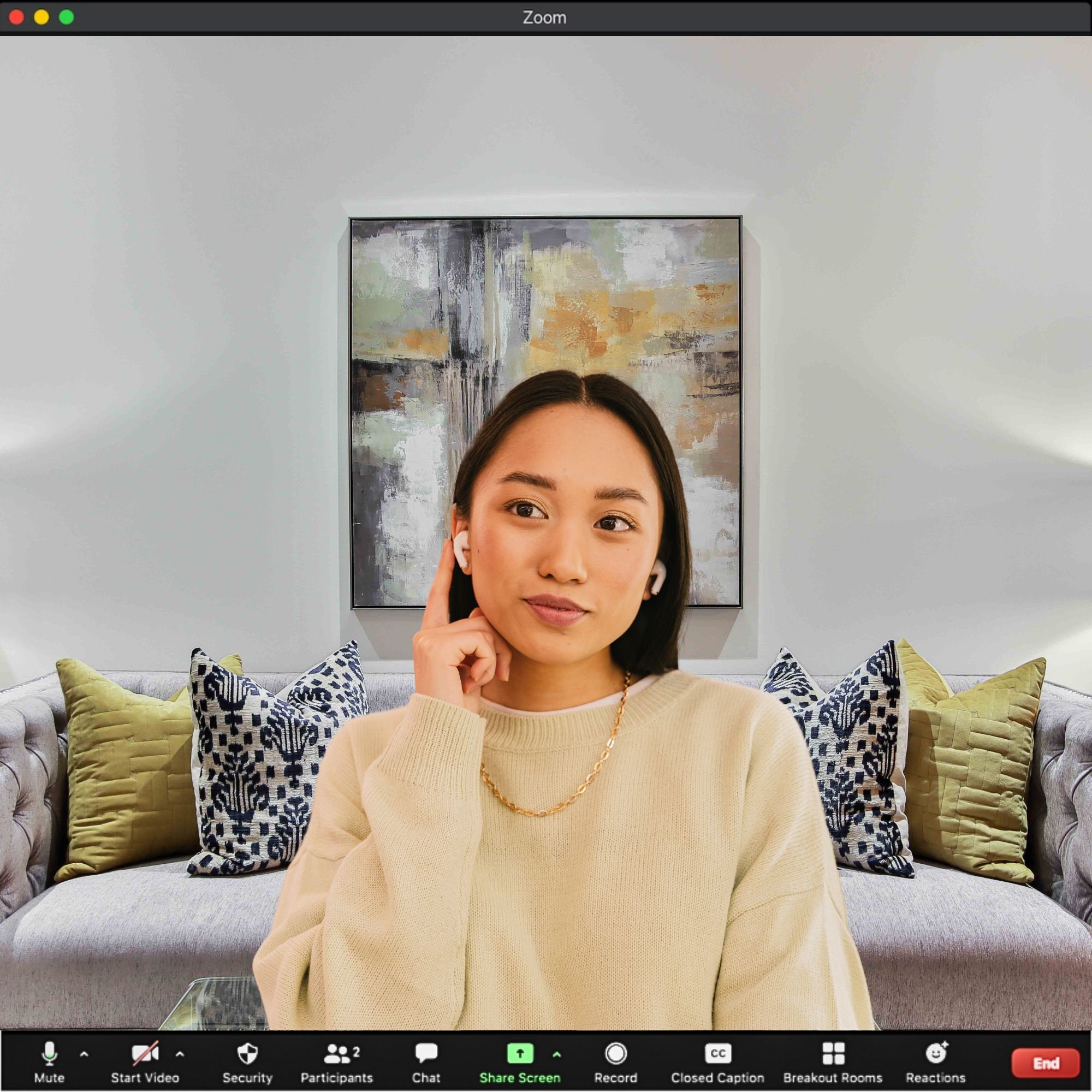 Transform Your Zoom Call, Meet, MS Teams With Stunning Eclectic Living ...