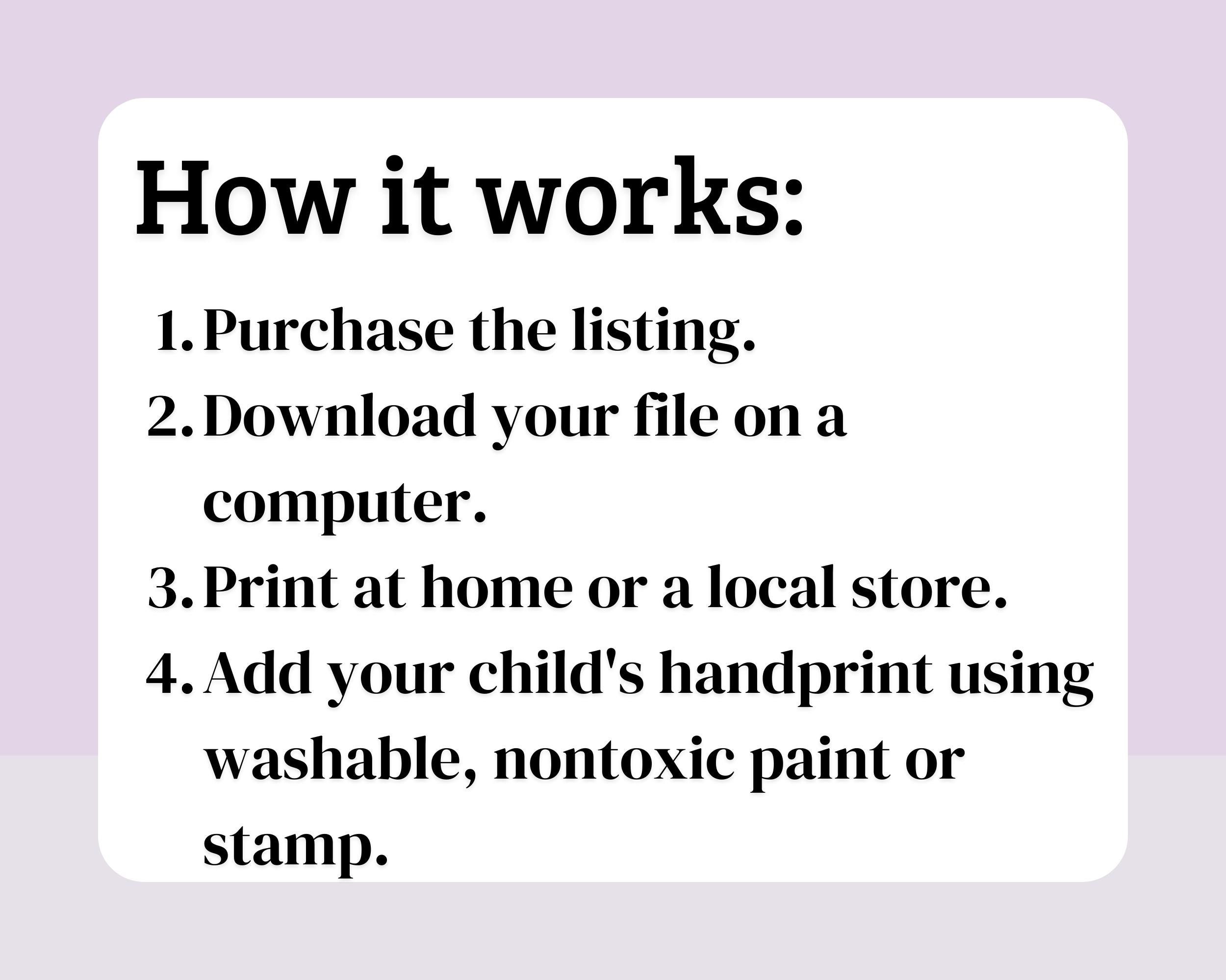 Mother's Day Handprint Craft Printable, Carnation Teacup DIY Template ...