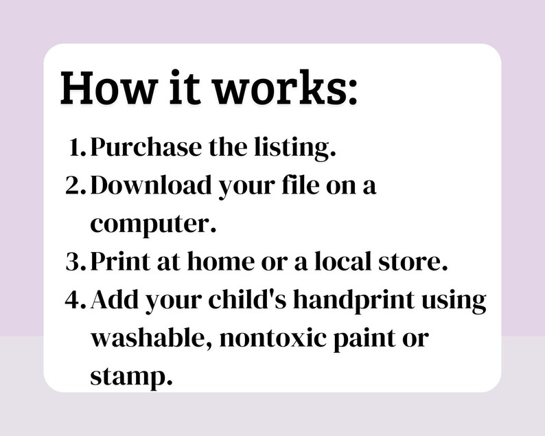 Mother's Day Handprint Craft Printable, Orchid DIY Template ...