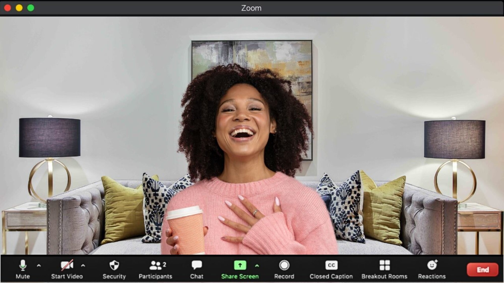 Transform Your Zoom Call, Meet, MS Teams With Stunning Eclectic Living ...