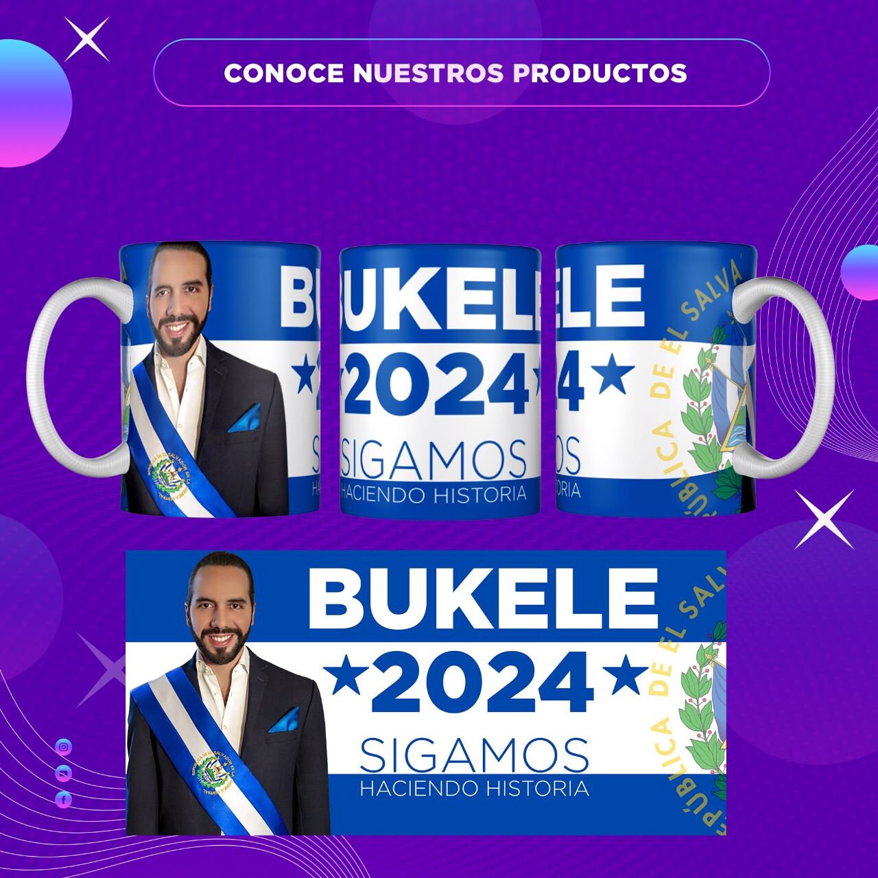 Nayib Bukele 2024 / El Salvador Flag Coffee Mug - Etsy Canada