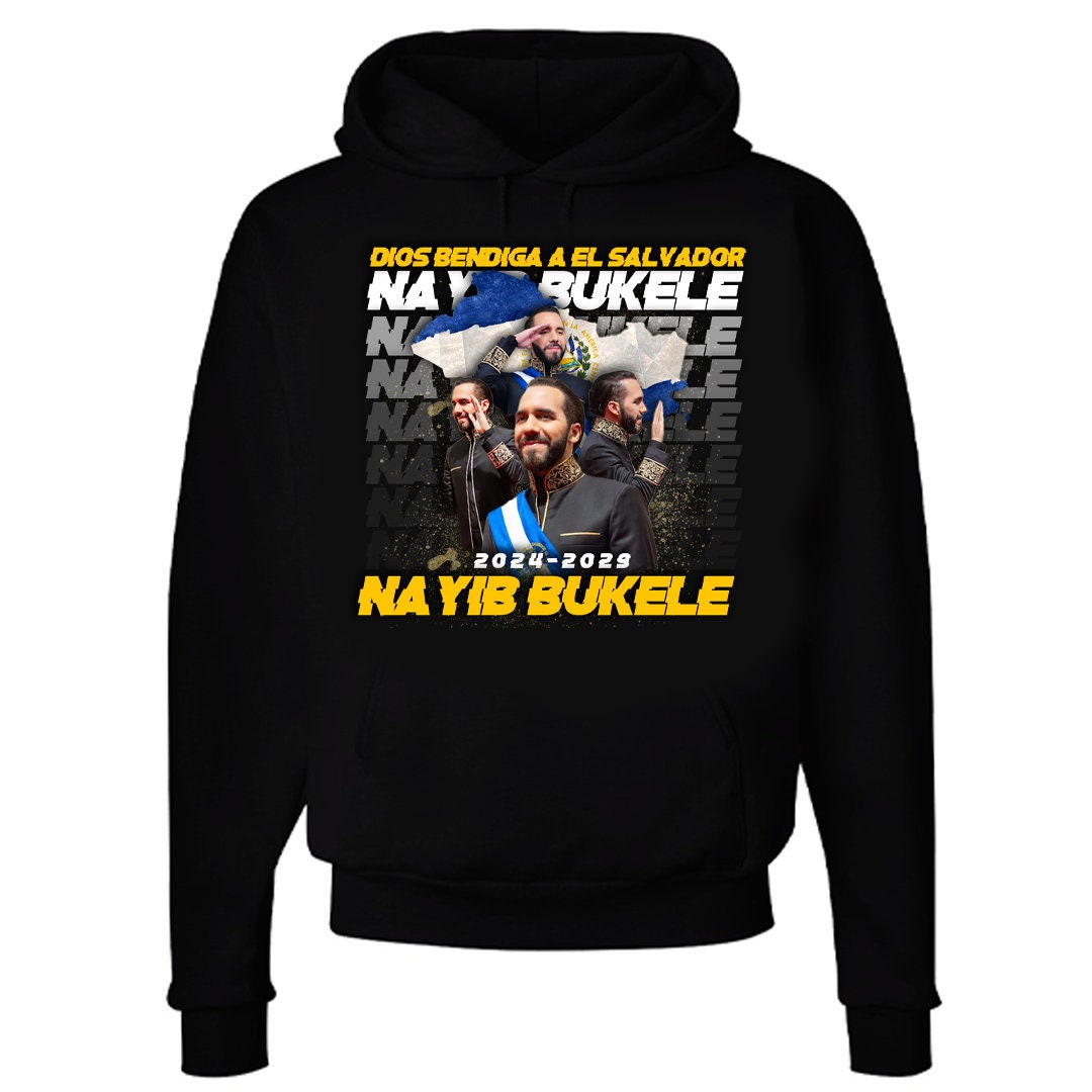 Black Hoodie Nayib Bukele 2024-2029 Presidential Victory Unisex - Etsy