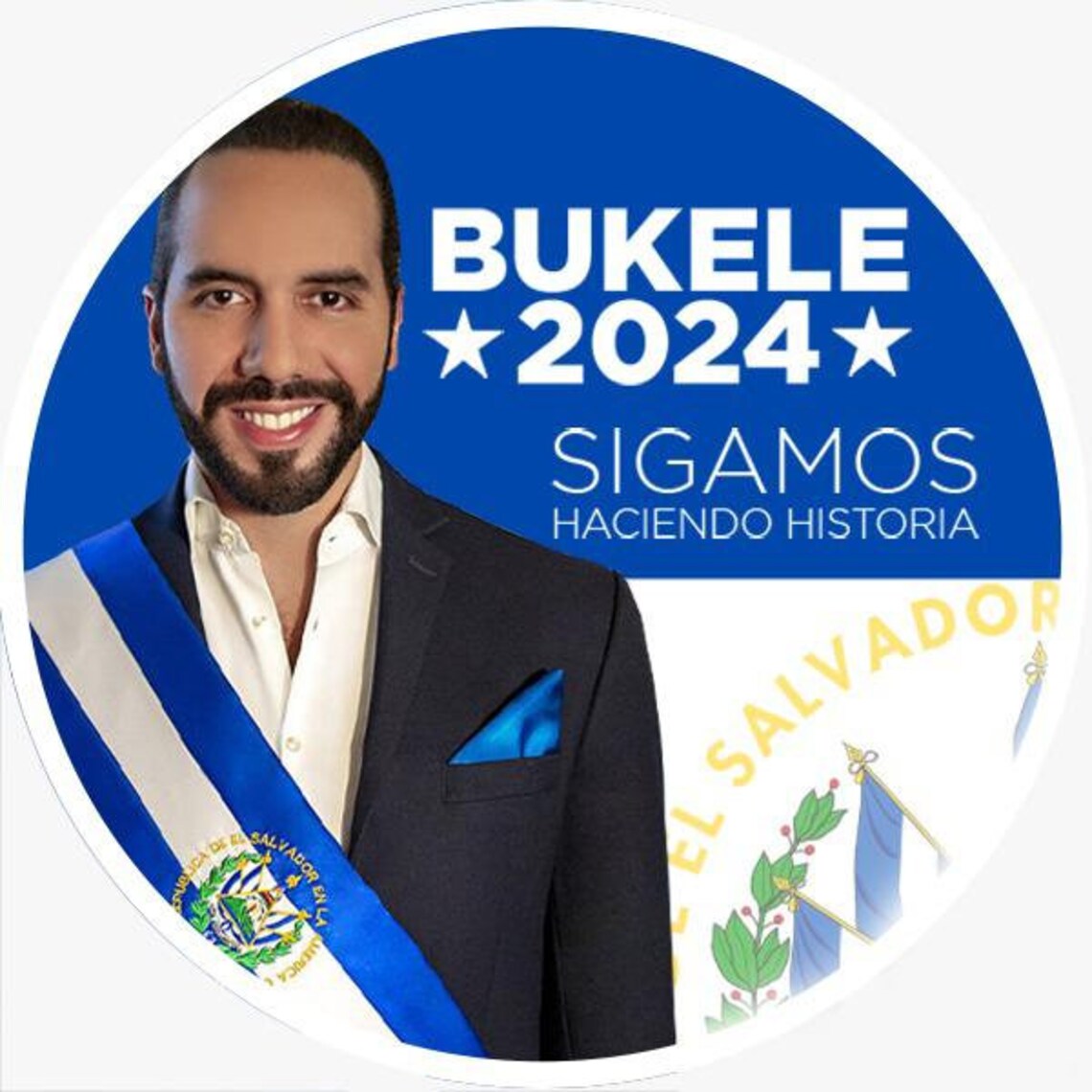 Nayib Bukele Sticker Set 2024 Reelection El Salvador/ Nayib Bukele ...