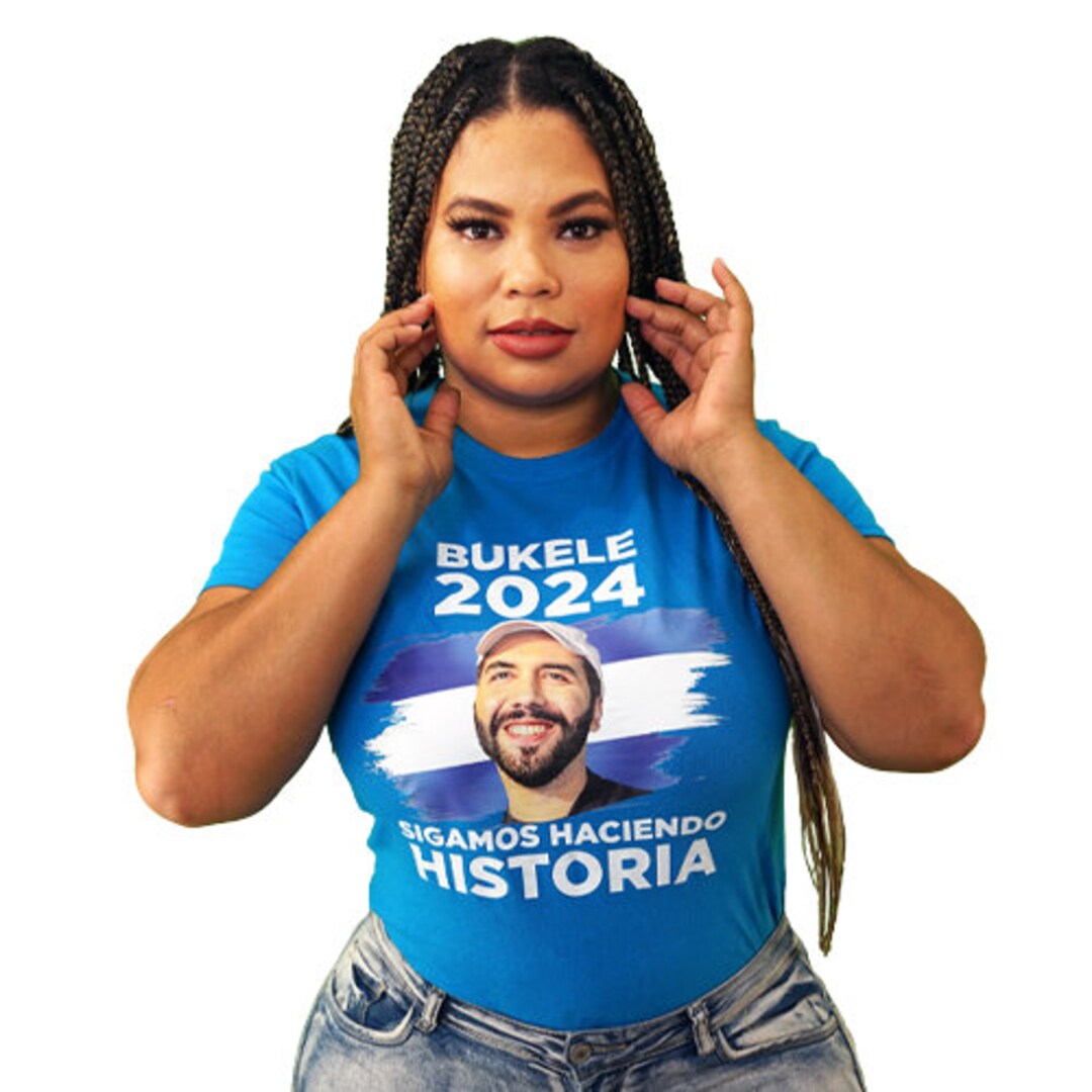 Nayib Bukele 2024 Reelection Sky Blue T-shirt Unisex/ Nayib Bukele 2024 ...