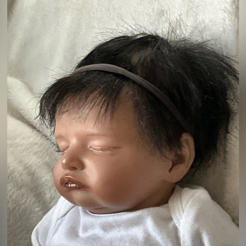 NEW Handmade Hyper Realistic Preemie Newborn Sleeping Reborn Doll With ...