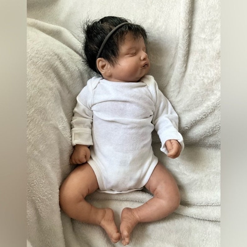NEW Handmade Hyper Realistic Preemie Newborn Sleeping Reborn Doll With ...
