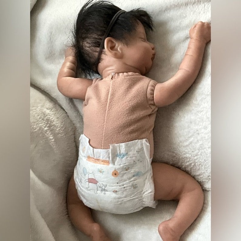 NEW Handmade Hyper Realistic Preemie Newborn Sleeping Reborn Doll With ...