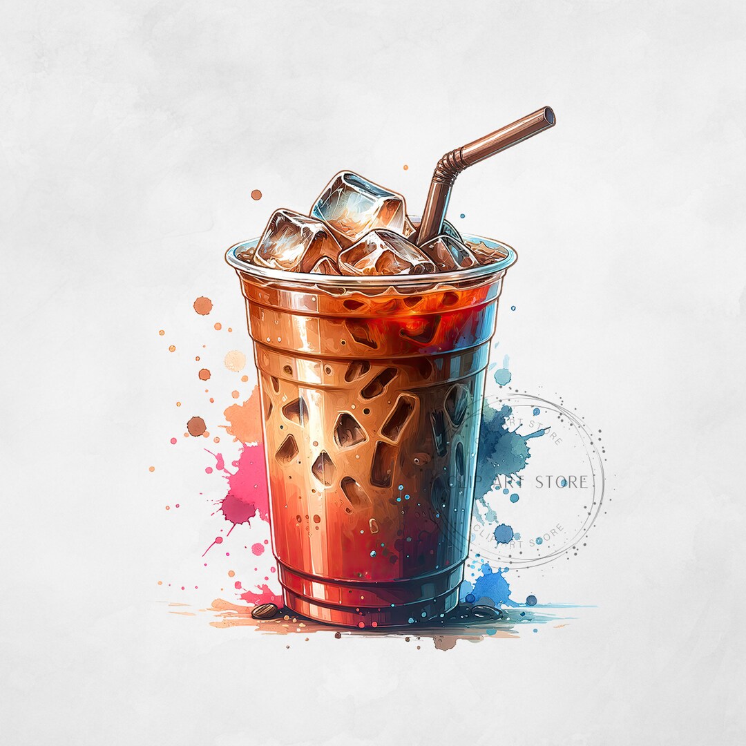 Iced Coffee Png, Sublimation Design, Coffee Addict Clipart, Coffee ...