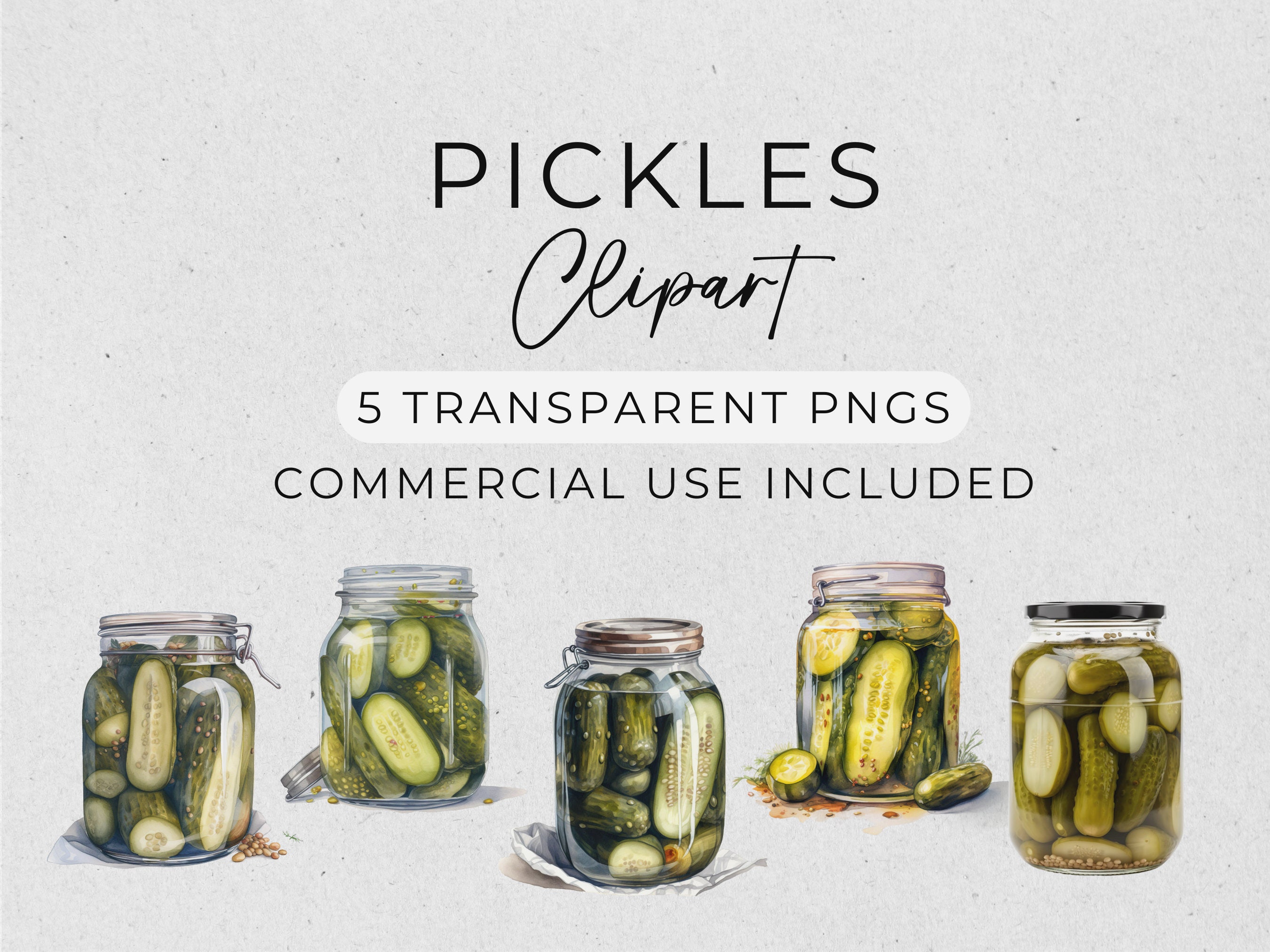 Empty Pickle Jar Clipart