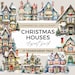 Christmas Houses Clipart Pack, Clipart for Commercial Use, Cute Xmas ...