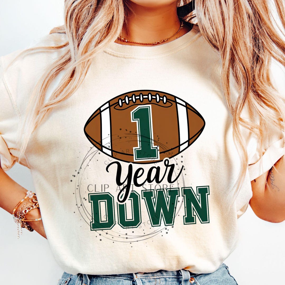 1st Year Down Digital Png Design, First Birthday PNG, First Year Png ...