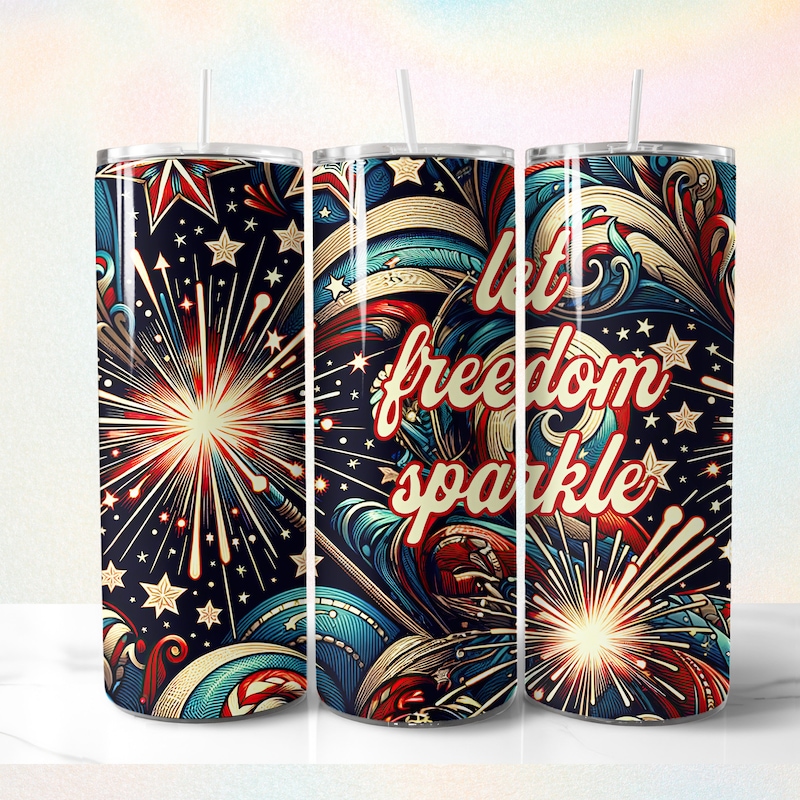 Firework Tumbler - Etsy