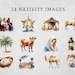 Christmas Nativity Clipart Pack, Clipart for Commercial Use ...