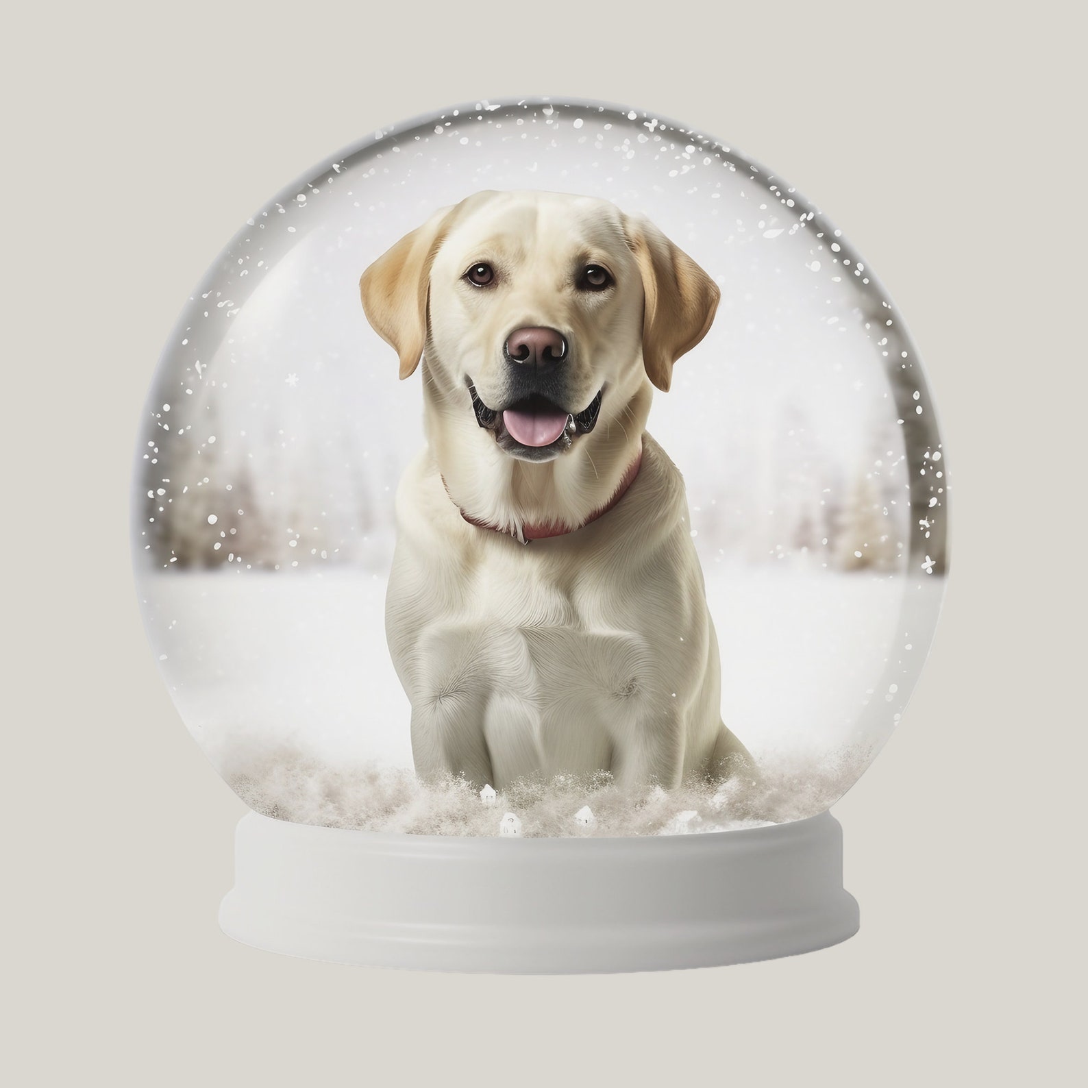 Labrador Snow Globe Clipart, Clipart for Commercial Use, Cute Dog Clip ...