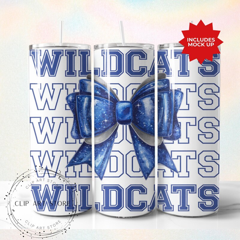 Wildcat Football Tumbler - Etsy UK