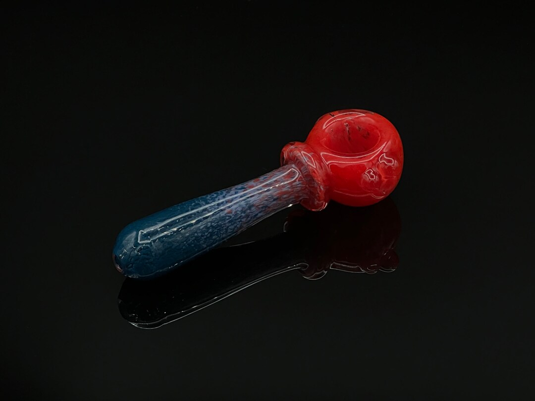 Two Color Glass Spoon Pipe - Etsy