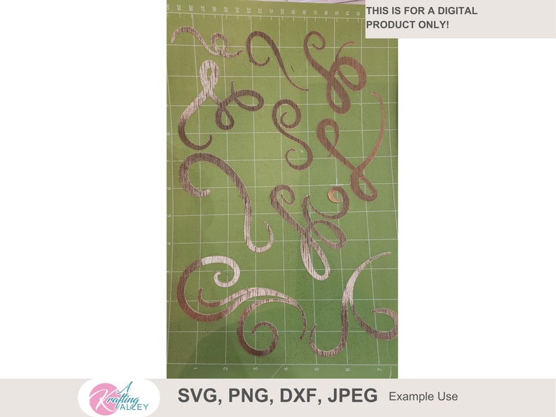 Fancy Decorative Swirls Bundle SVG File Various Shaped Swirls Digital ...