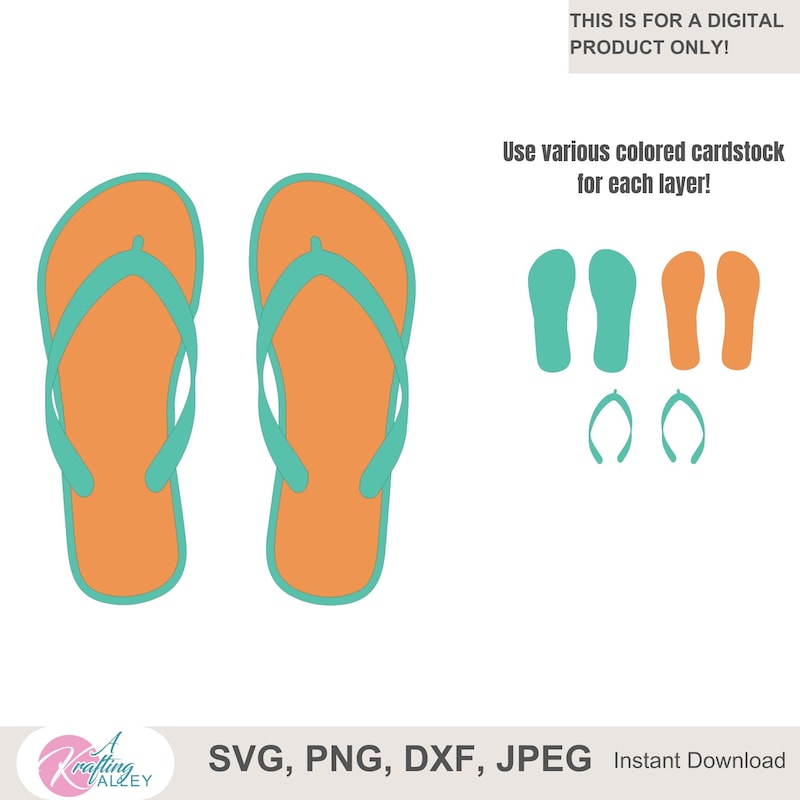 Flip Flop Svg - Etsy