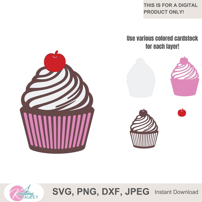 Cupcake Svg - Etsy