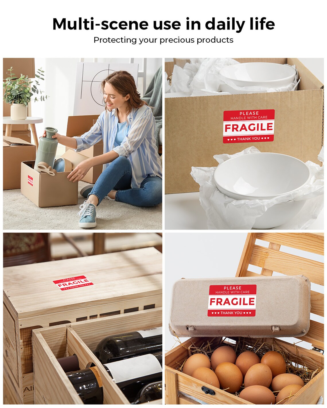 MUNBYN 3 X 2 Fragile Stickers for Shipping Handle - Etsy