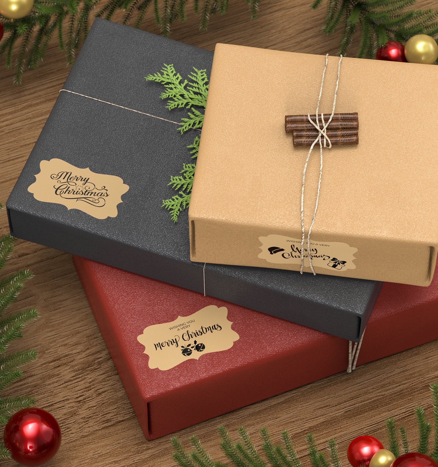 MUNBYN Brown Thermal Printer Label Sticker, 500 Direct Waterproof ...