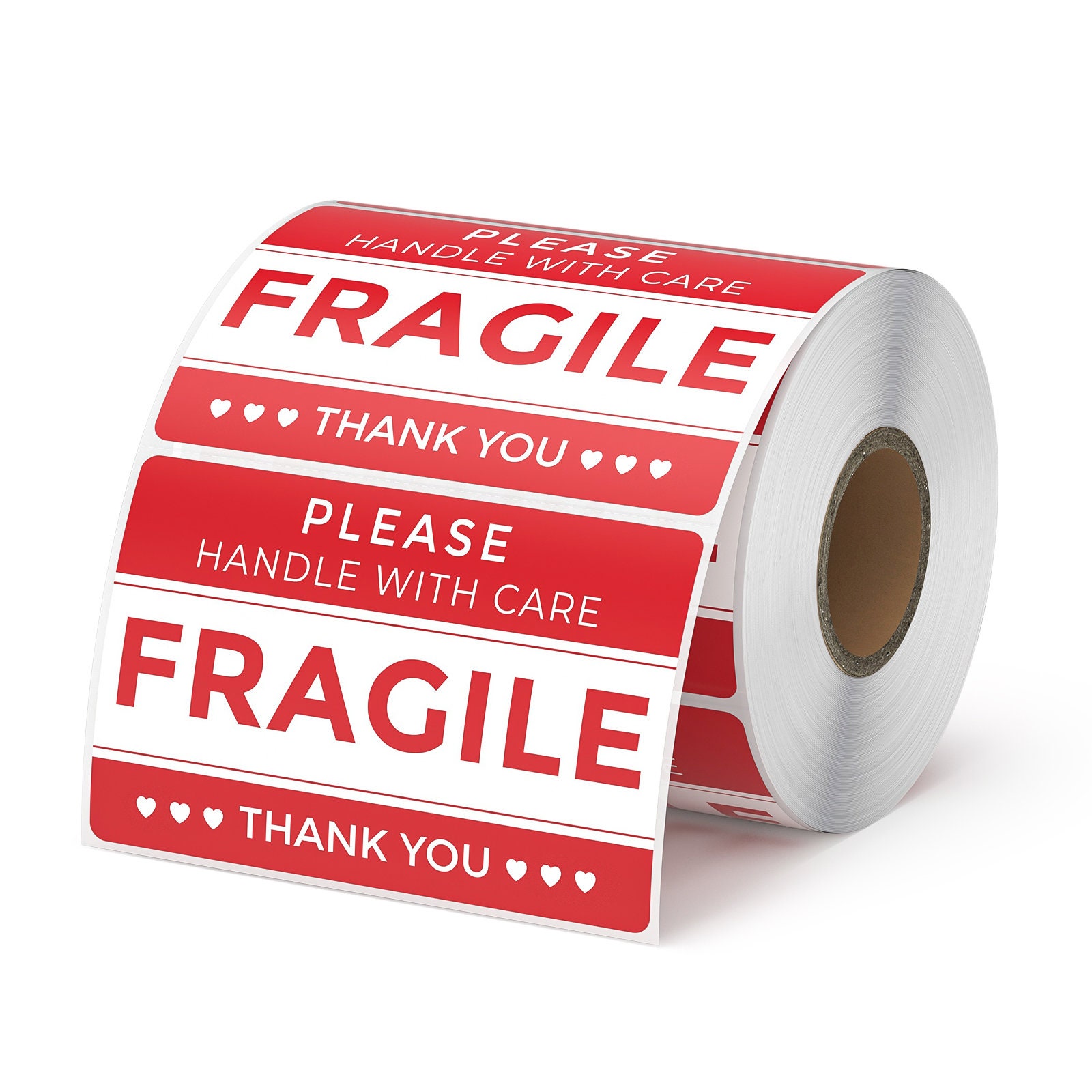 MUNBYN 3 X 2 Fragile Stickers for Shipping, Handle With Care Warning ...