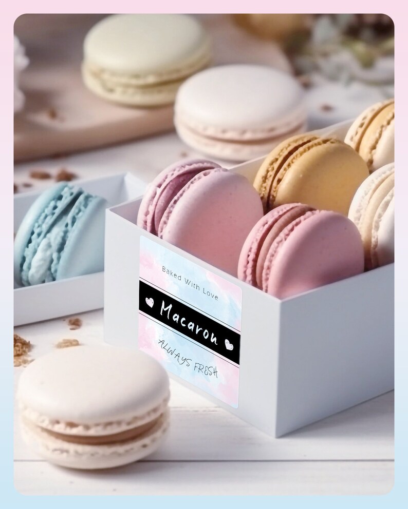 MUNBYN 2 Pink Blue Watercolor Label Stickers, Square Thermal Labels for ...