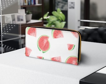 Watermelon Zipper Pouch, Coin Purse, Summer Time, Printed Wallet, for ...