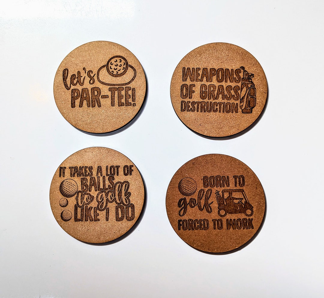 Funny Golf Coasters Hilarious Golf Gifts & Decor Golf - Etsy