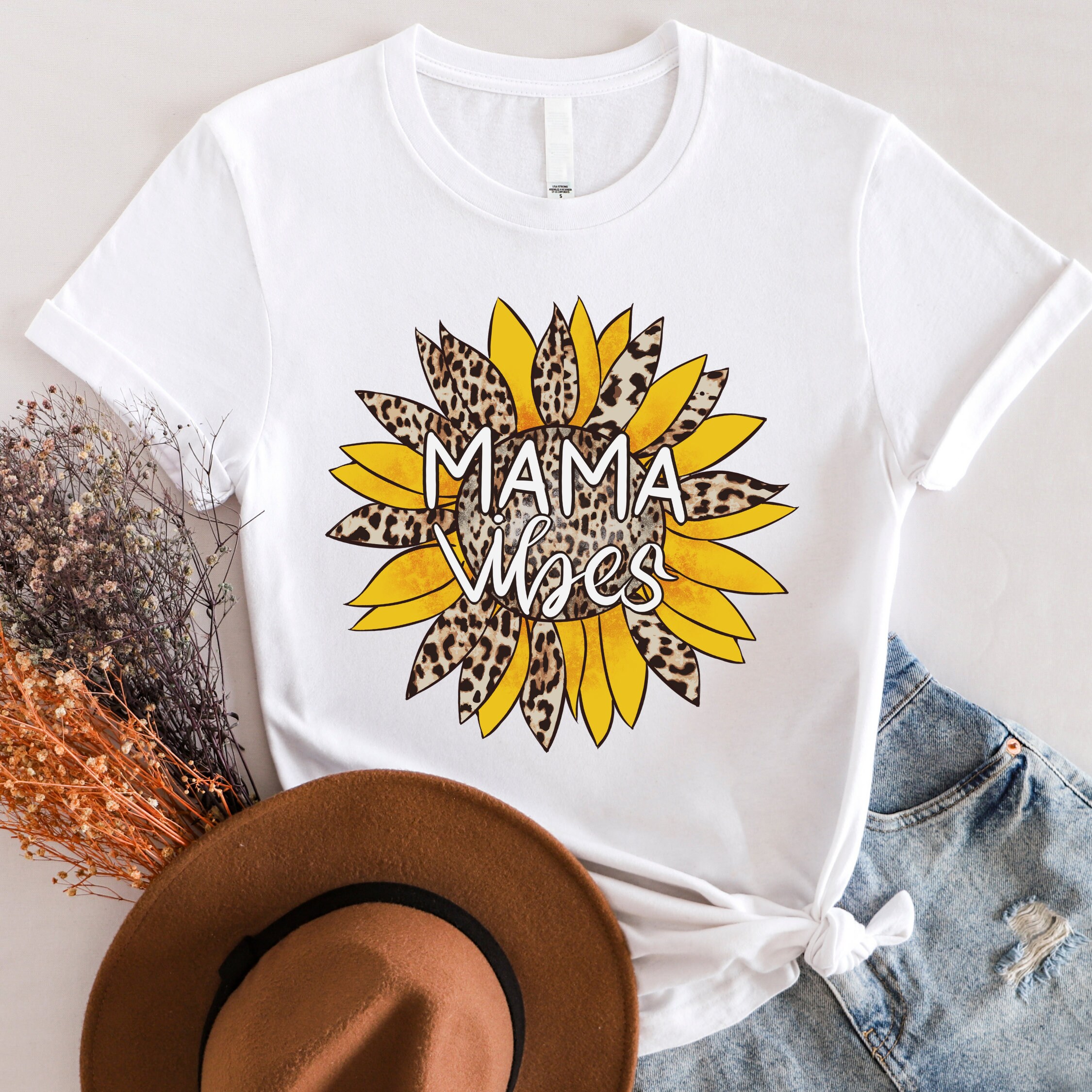 Mama Sunflower, Gifts for Mom From Daughter, Mama Shirt Women, Mama ...