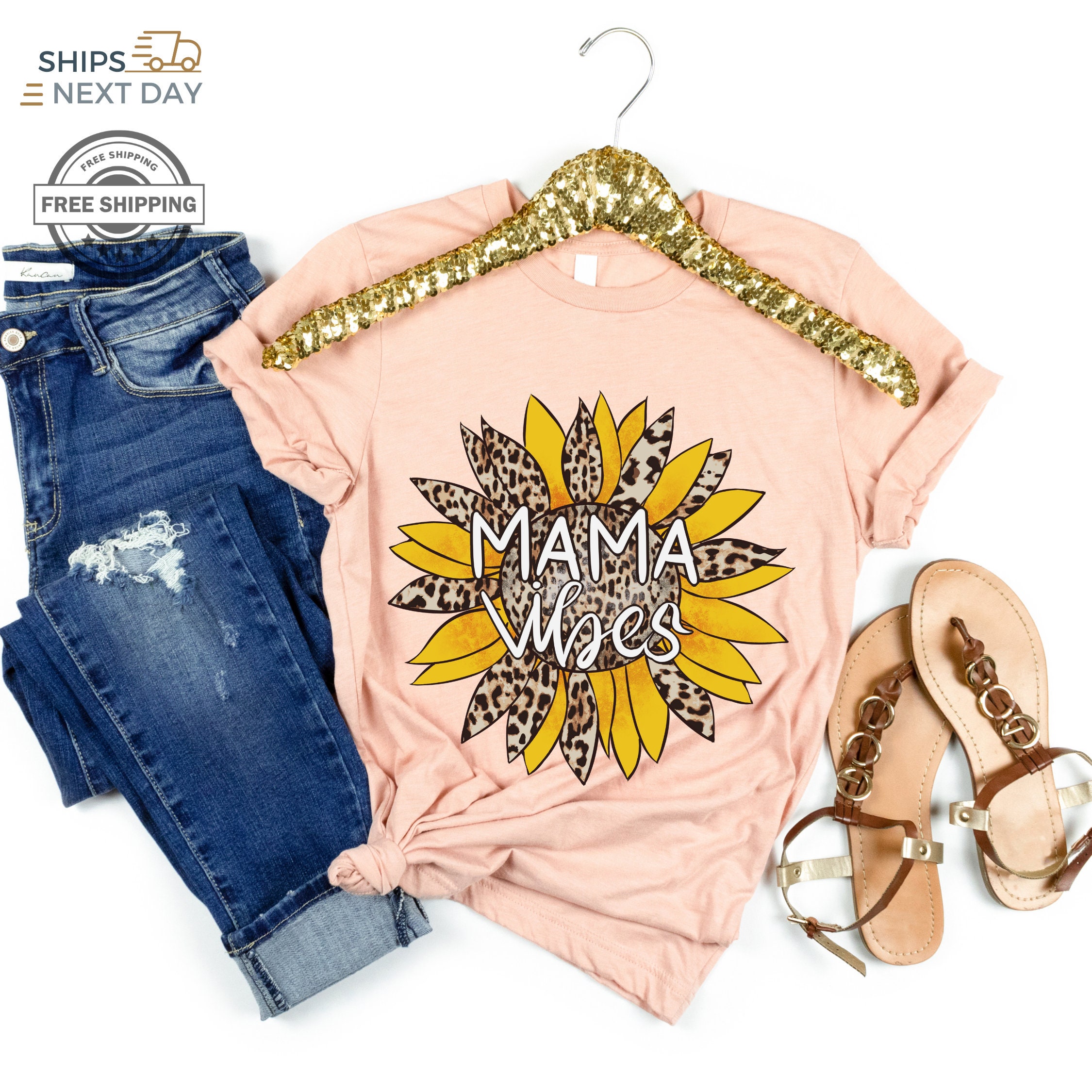 Mama Sunflower, Gifts for Mom From Daughter, Mama Shirt Women, Mama ...