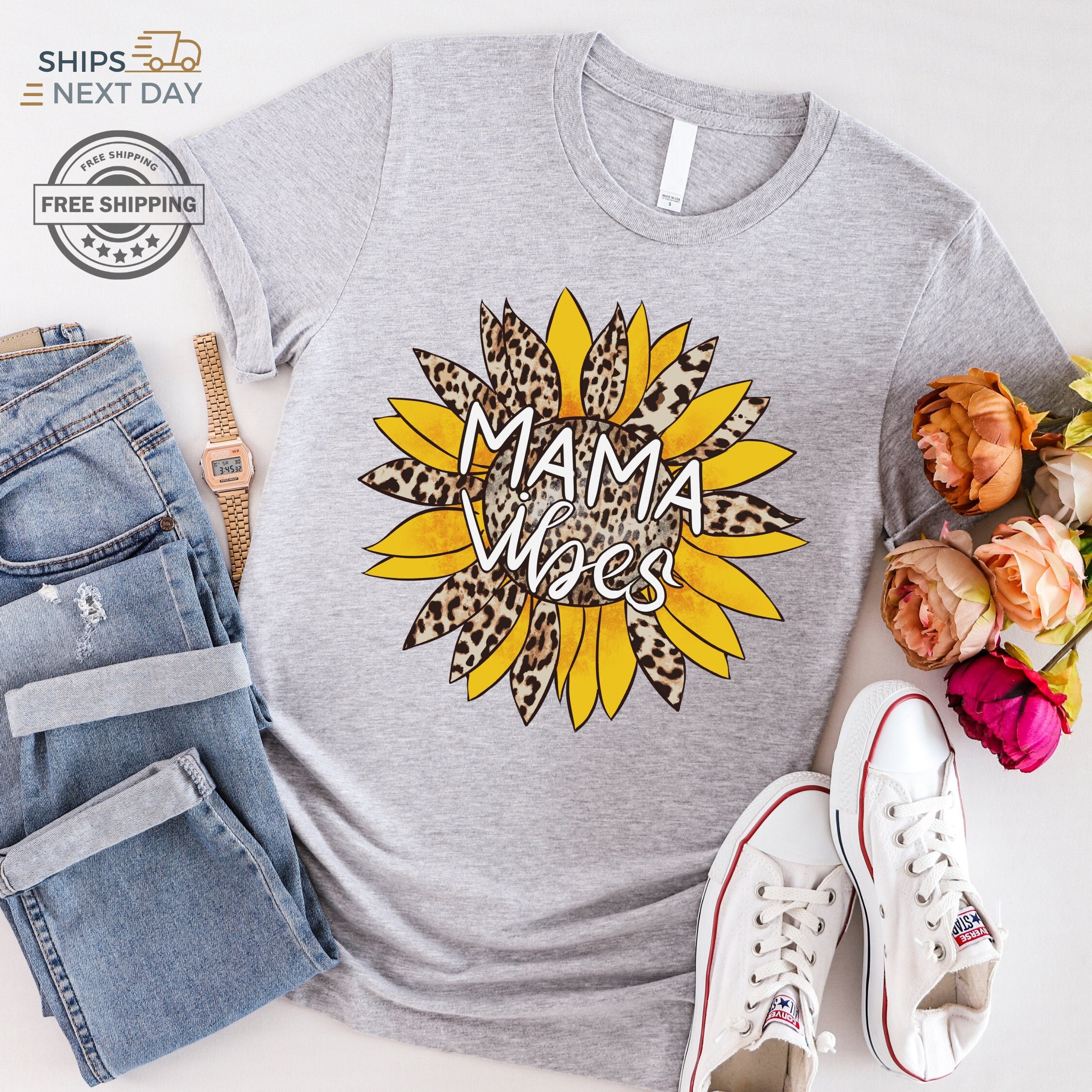 Mama Sunflower, Gifts for Mom From Daughter, Mama Shirt Women, Mama ...