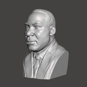 3D Model of Martin Luther King Jr. - High-quality STL File for 3D ...
