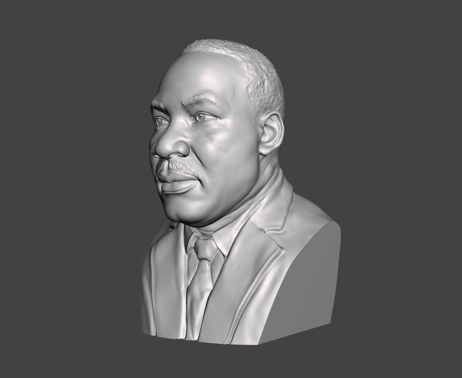 3D Model of Martin Luther King Jr. - High-quality STL File for 3D ...