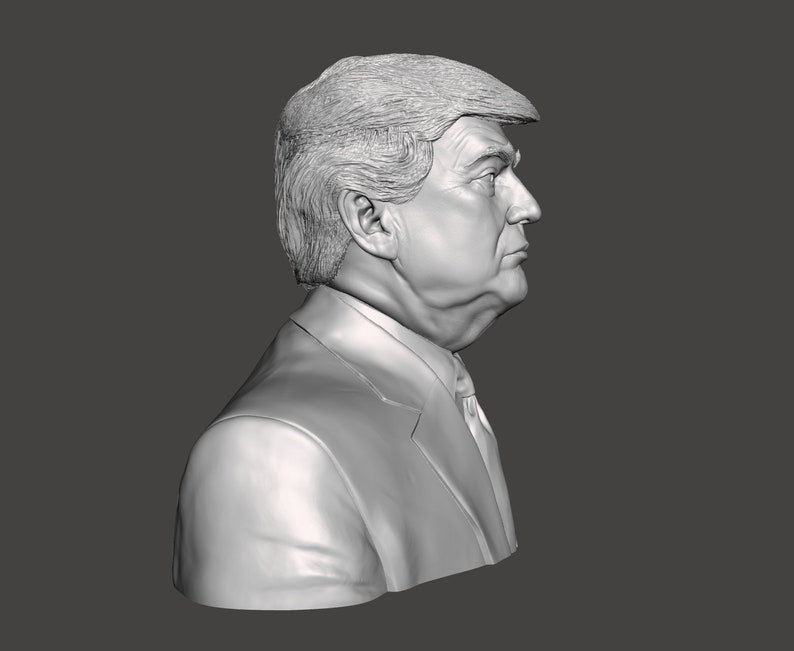 3D Model of Donald Trump High-quality STL File for 3D - Etsy