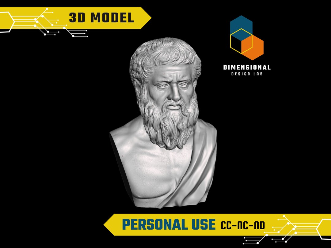 3D Model of Plato - High-quality STL File for 3D Printing (PERSONAL USE ...