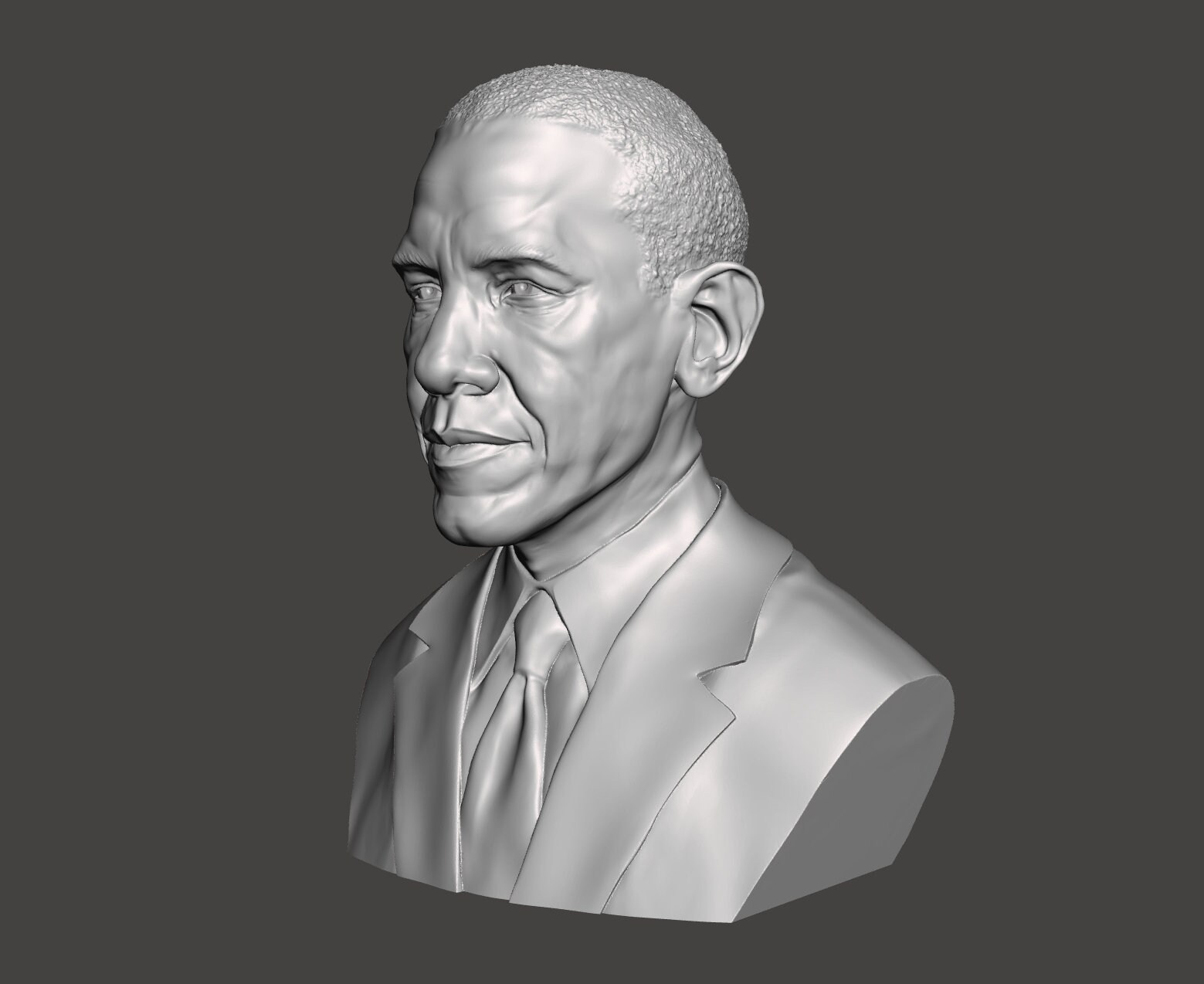 3D Model of Barack Obama High-quality STL File for 3D - Etsy