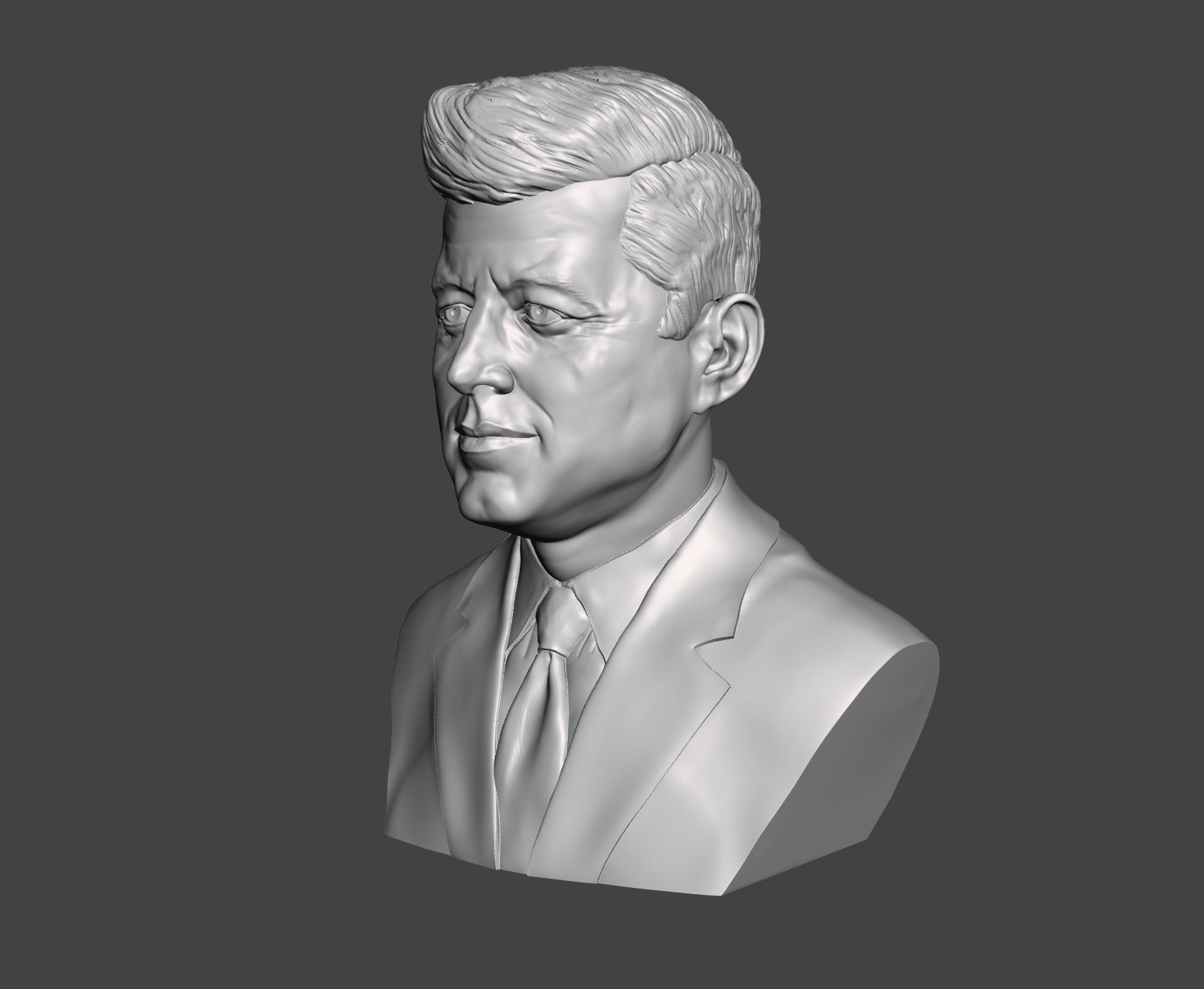 3D Model of John F. Kennedy - High-quality STL File for 3D Printing ...