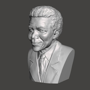 3D Model of Nelson Mandela - High-quality STL File for 3D Printing ...