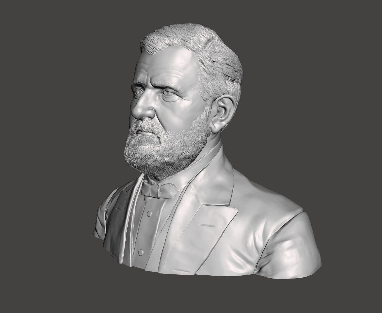 3D Model of Ulysses S. Grant - High-quality STL File for 3D Printing ...