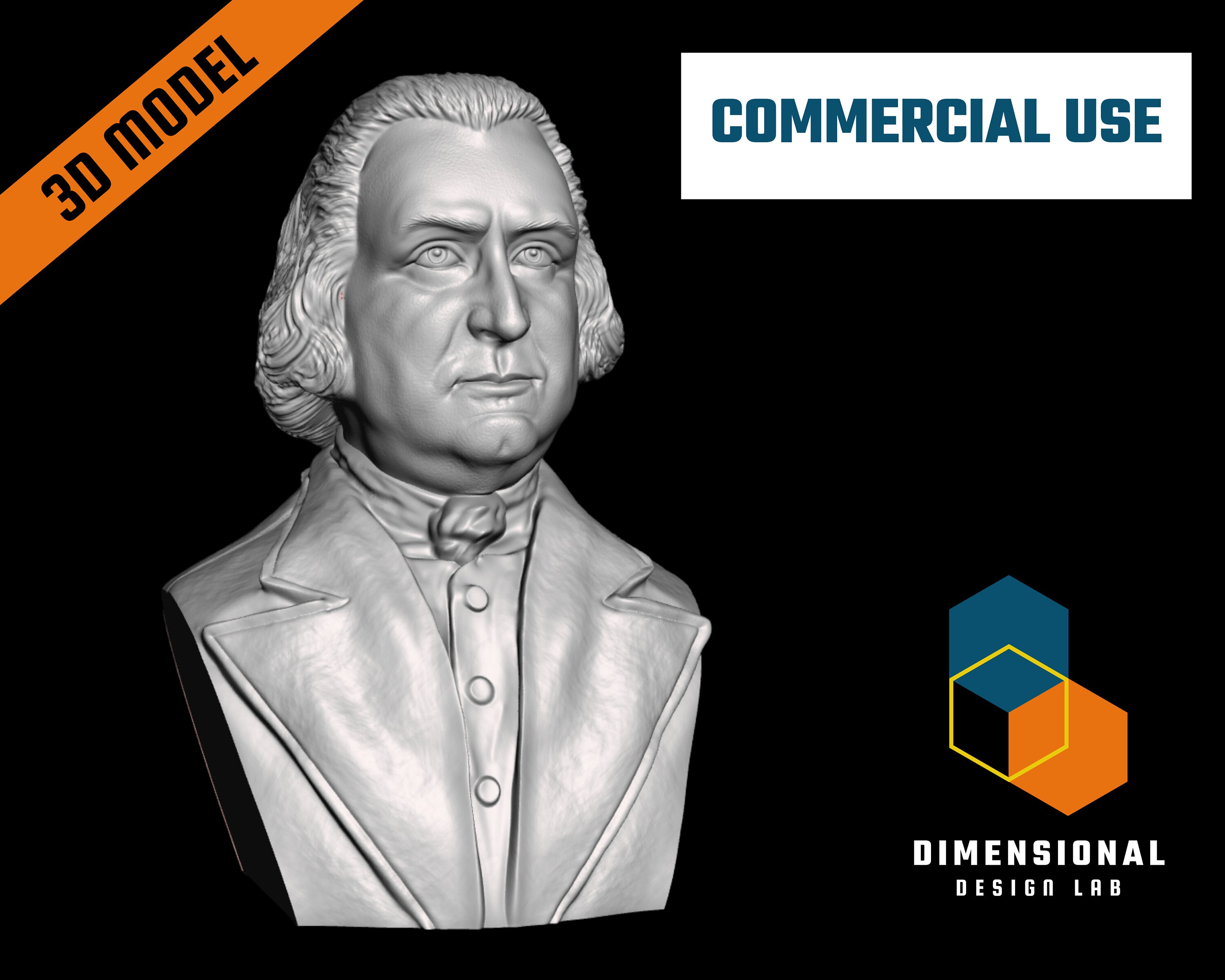 3D Model of Samuel Adams High-quality STL File for 3D - Etsy