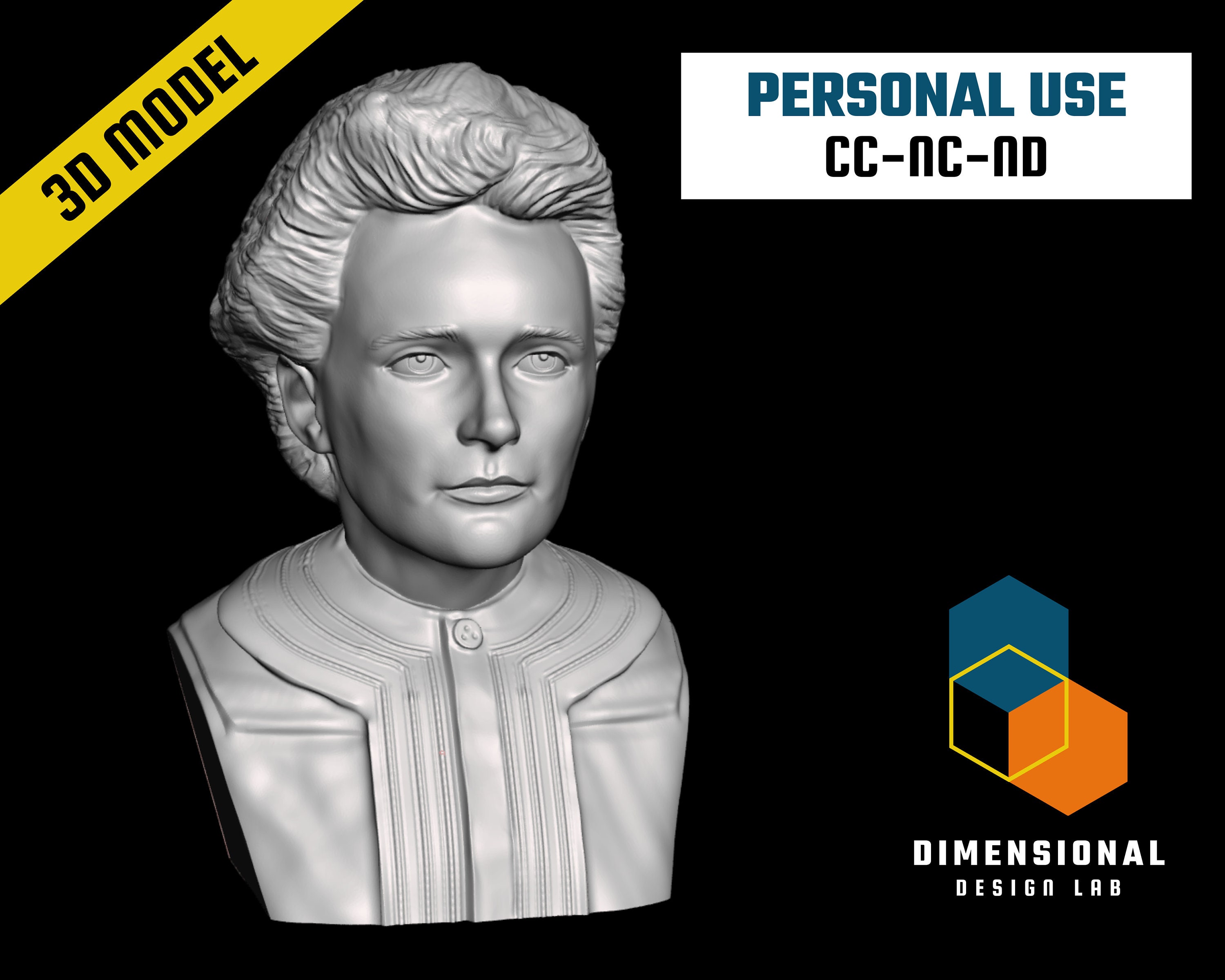 Modelo 3D de Marie Curie Archivo STL de alta calidad para - Etsy México