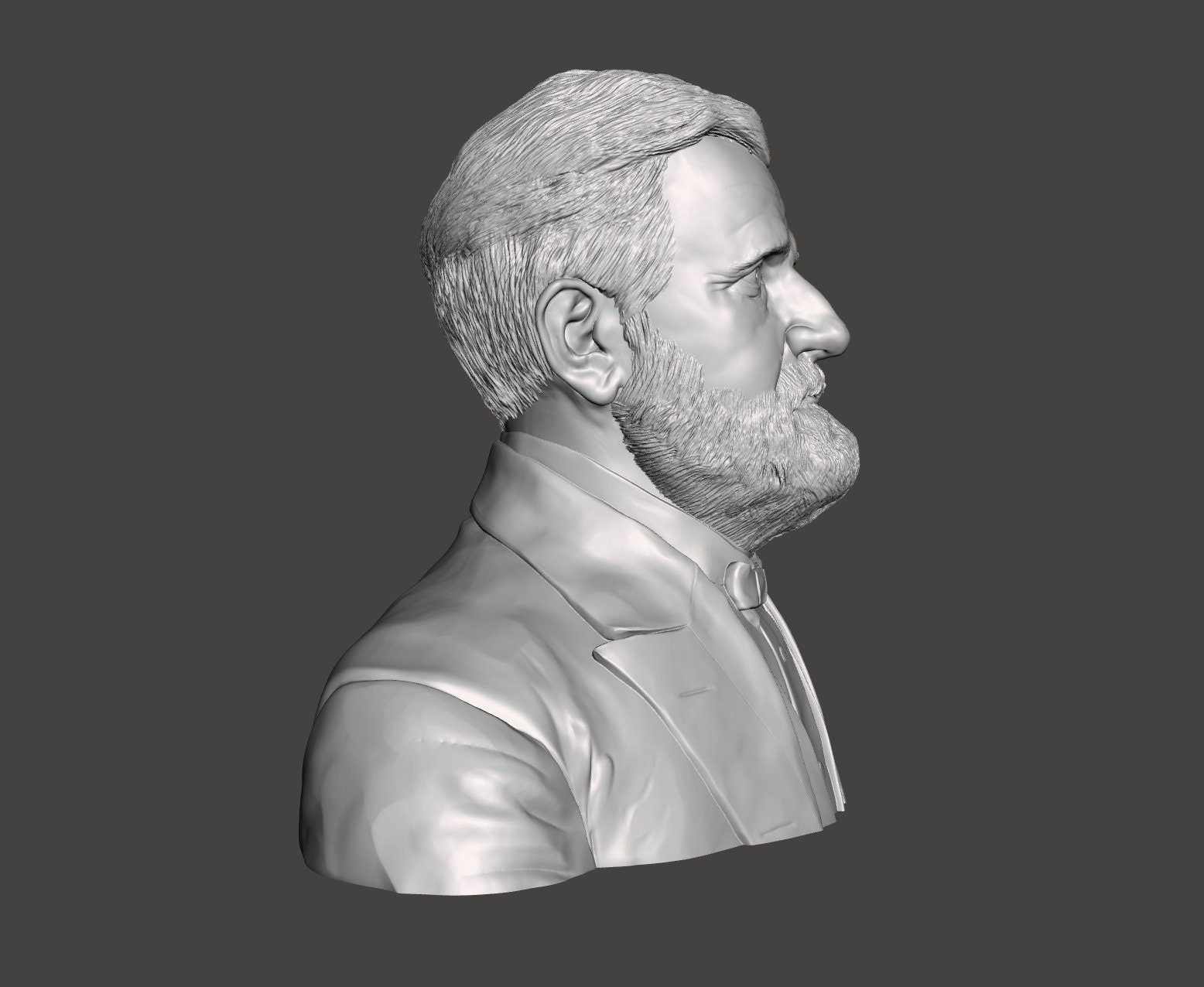 3D Model of Ulysses S. Grant - High-quality STL File for 3D Printing ...