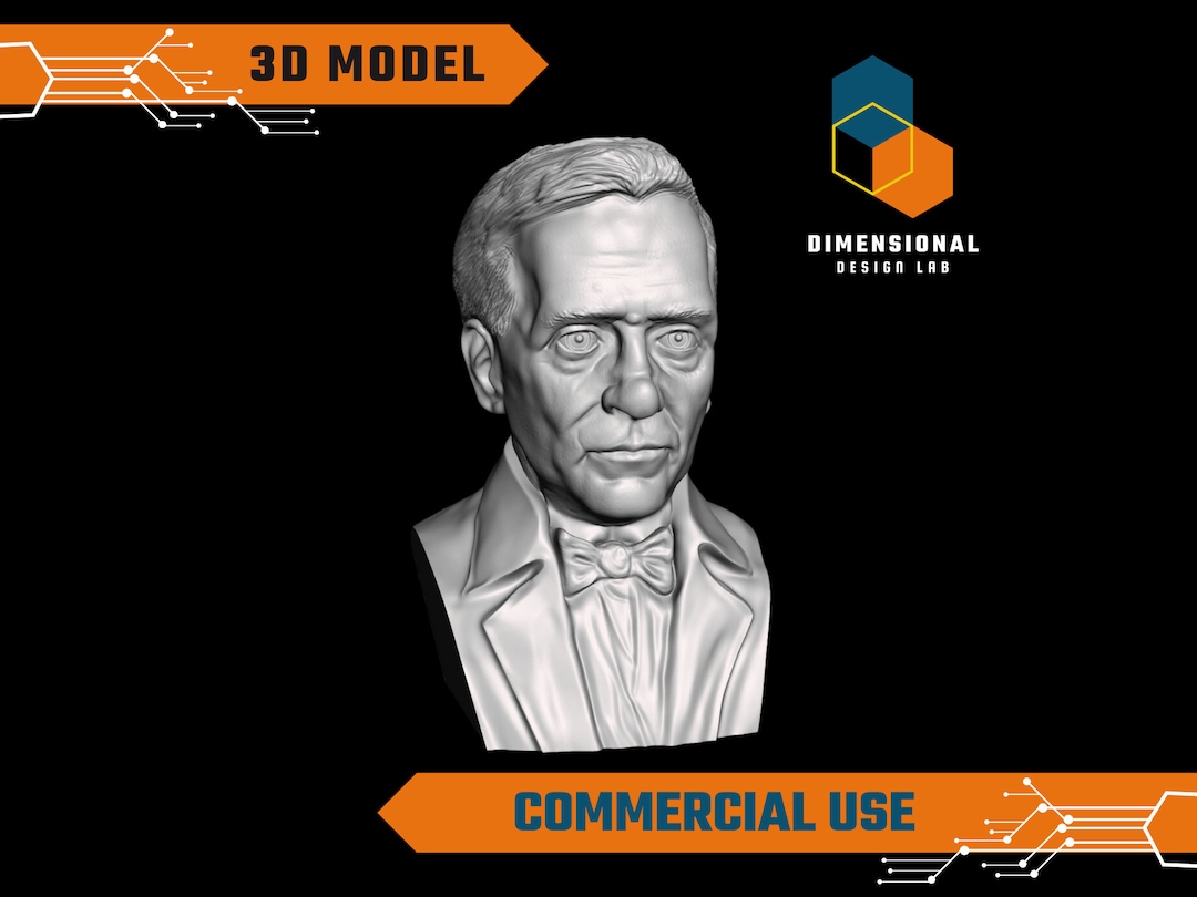 3D Model of Alexander Fleming - High-quality STL File for 3D Printing ...