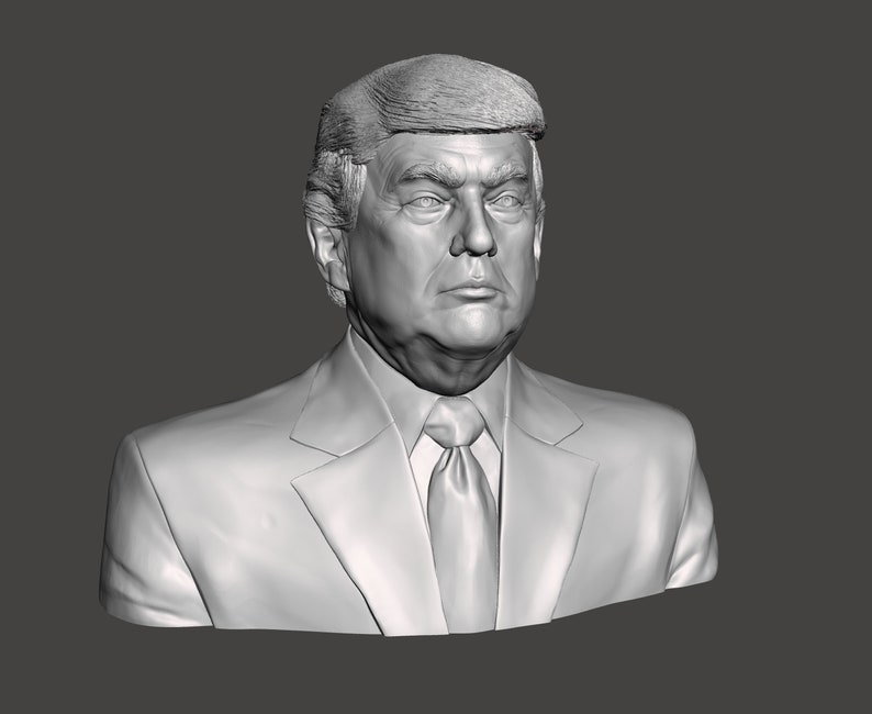 3D Model of Donald Trump High-quality STL File for 3D - Etsy