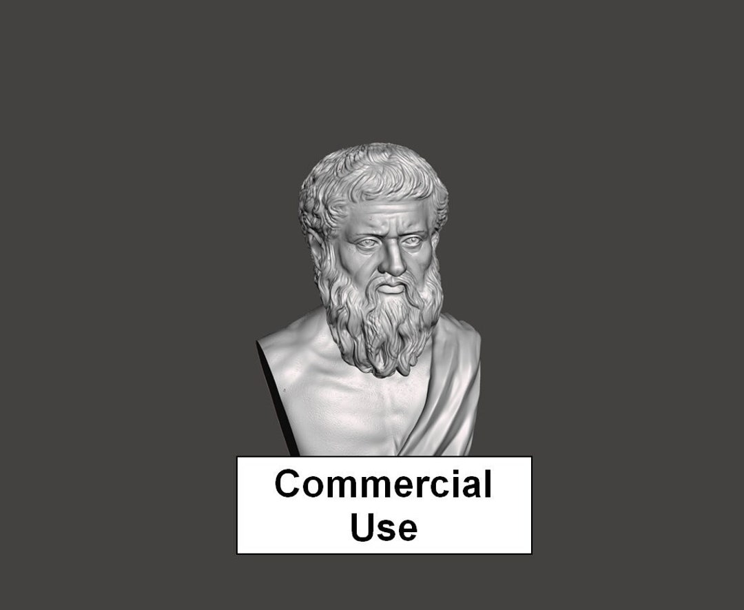3D Model of Plato High-quality STL File for 3D Printing - Etsy