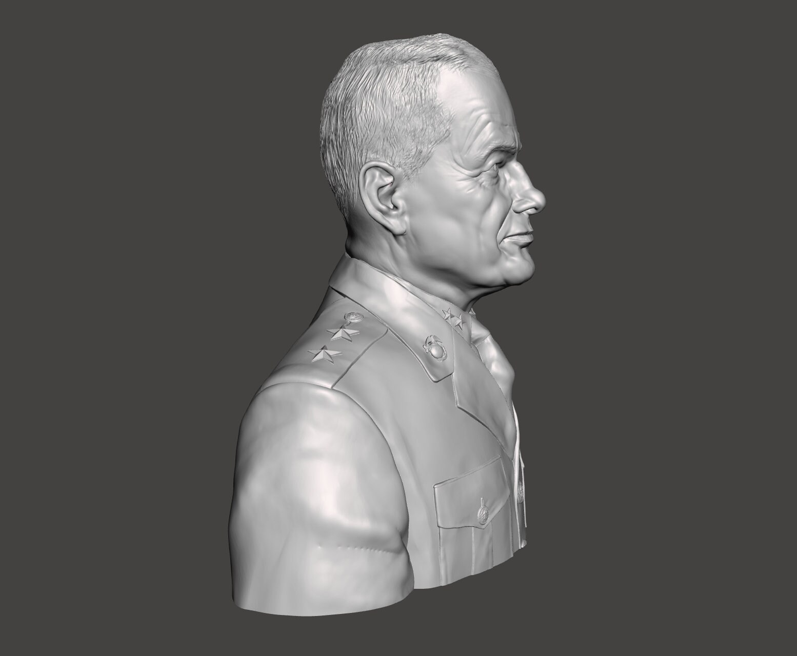 3D Model of Chesty Puller - High-quality STL File for 3D Printing ...