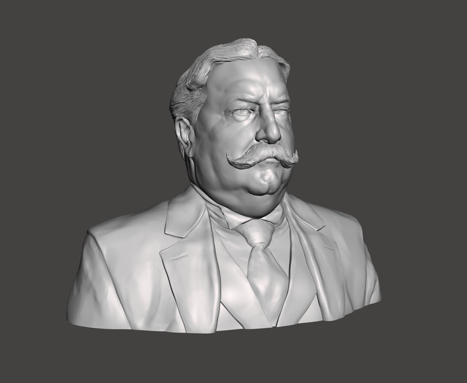3D Model of William Howard Taft - High-quality STL File for 3D Printing ...